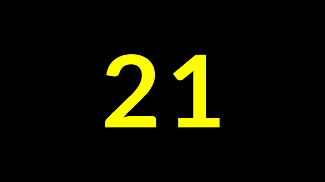 21 Seconds Countdown Timer With Sound Effect