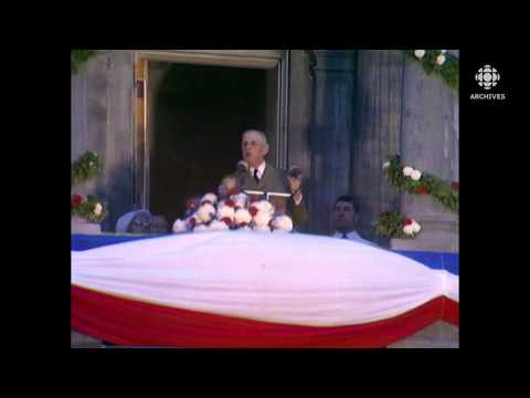 Le 24 juillet 1967, le général de Gaulle en discours à Montréal déclare «Vive le Québec libre!»