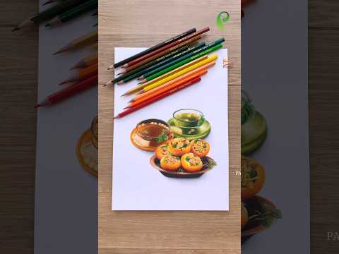Drawing Food With Pencil ✏️ 😱 #shorts