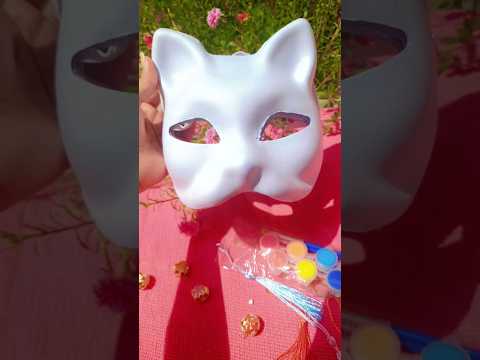 Unboxing japanese kitsune mask🎭 #shortvideo #youtubeshorts #youtube #anime #mask