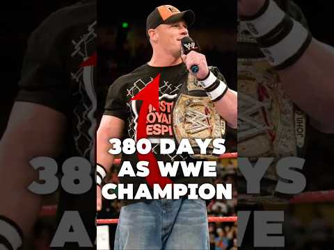When John Cena held the WWE Title for 380 DAYS #wwe #wrestling #shorts