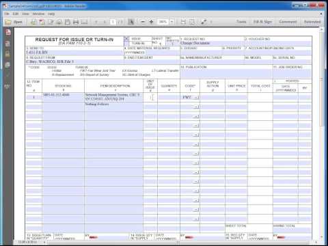 DA Form 7598 - Fillable Sample to Print and Download in PDF