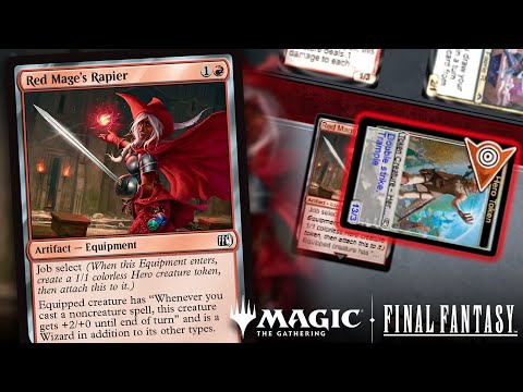 🔥THIS IS HOT (DOGS)!🔥 Red Mage's Rapier in Mono-Red Prowess — Final Fantasy (MTG FIN) | Pauper Magic
