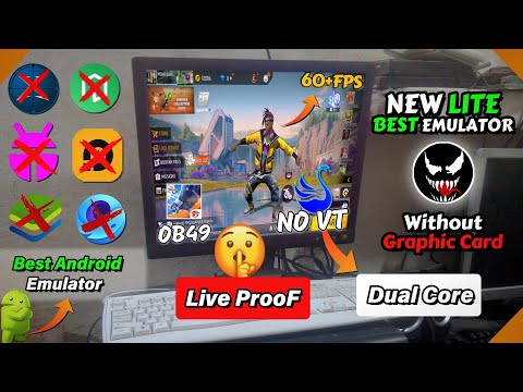 New SmartGaGa Lite or Best for FF OB49 Low End Pc - Dual Core Pc Mai Free Fire ๐ฑ VenomGaGa Emulator
