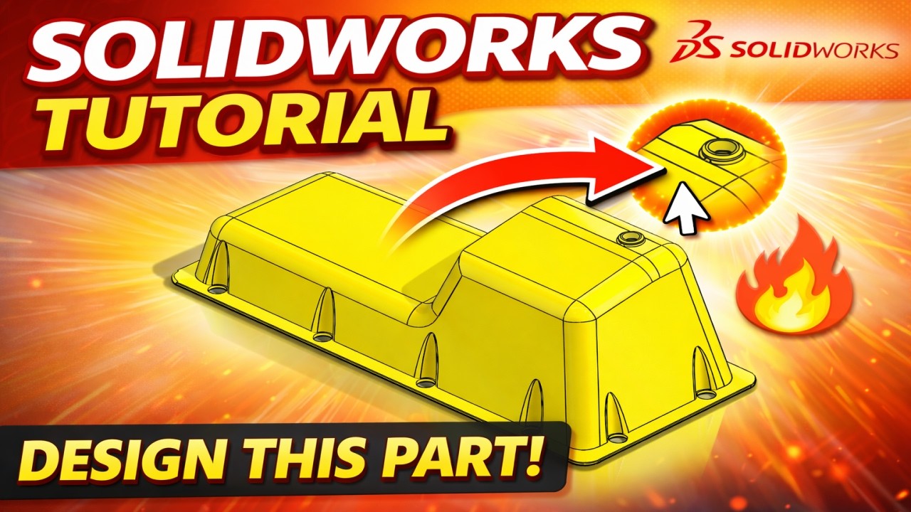 SolidWorks Tutorial: Complete 3D Part Design (Step-by-Step)