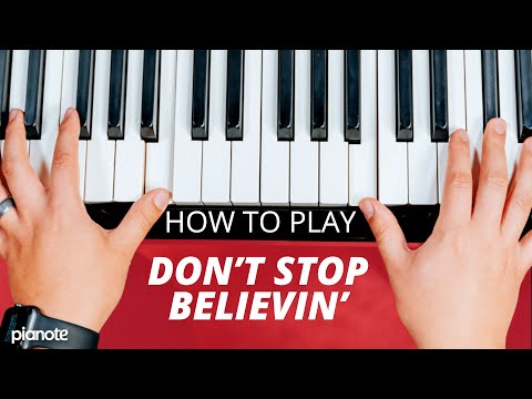 How to Play "Don't Stop Believin" by Journey (Piano Lesson)