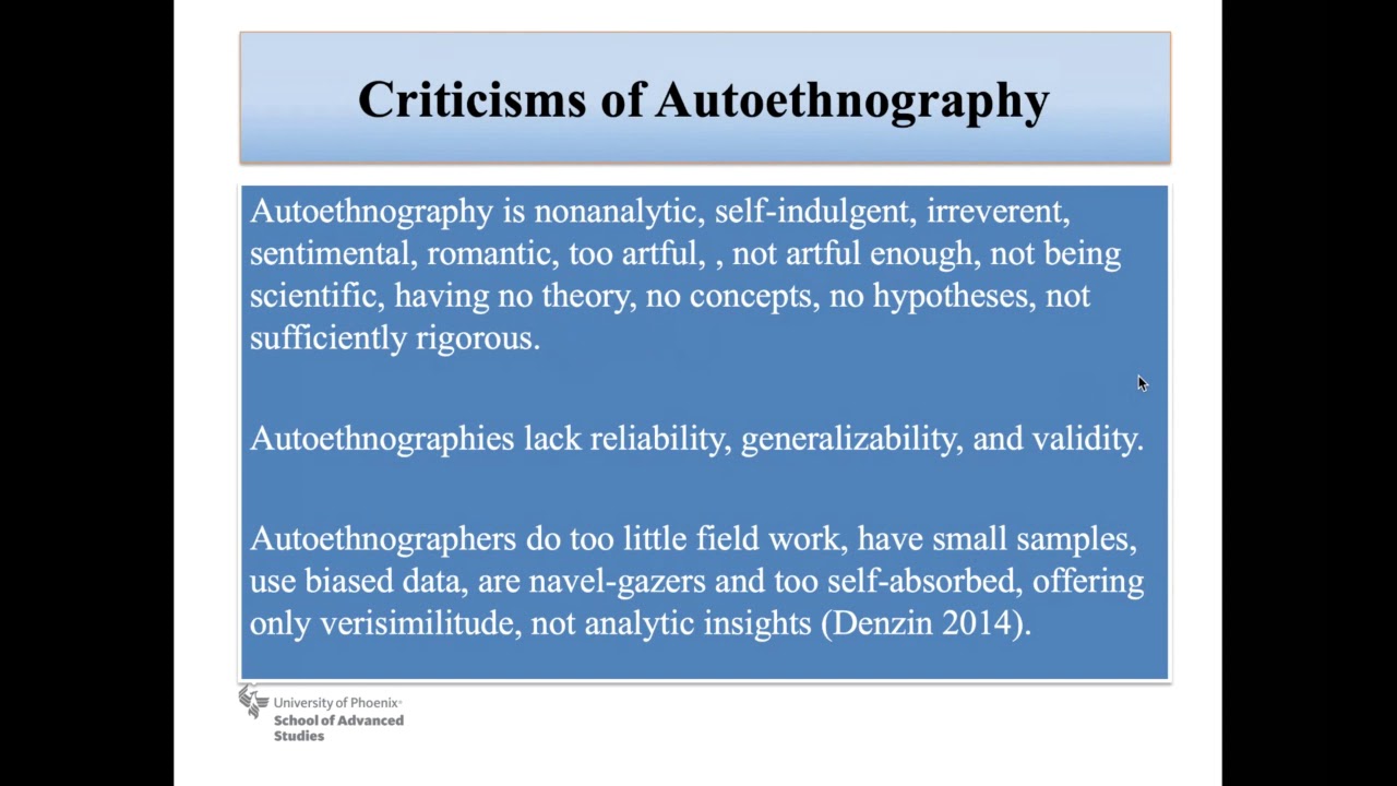 Auto Ethnography Webinar