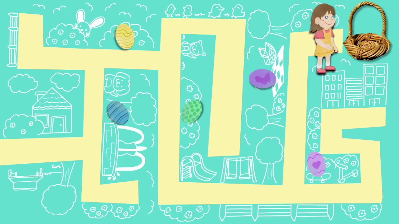 Fun Easter Maze Game Activity For Preschool Children - Hearty Kids