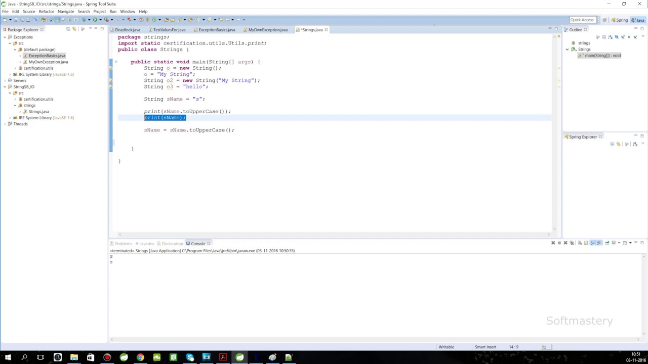 String, StringBuffer, StringBuilder - OCP Certification Program