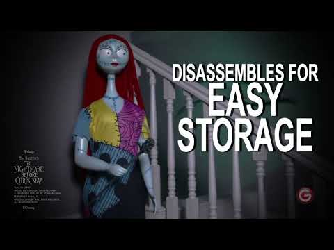 Life Size Animated 70" Nightmare Before Christmas Sally Halloween Decor Prop Decoration
