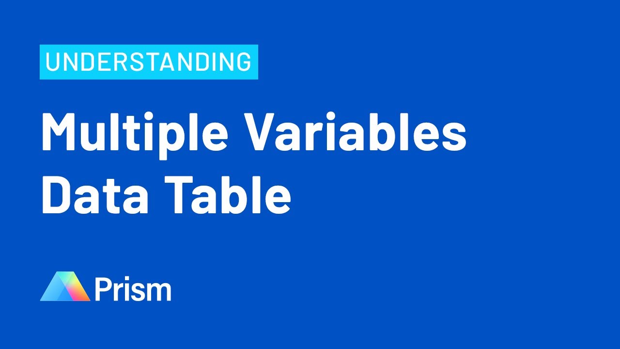 Multiple Variables Data Table