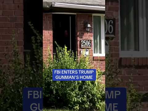 FBI enters Trump gunman's home