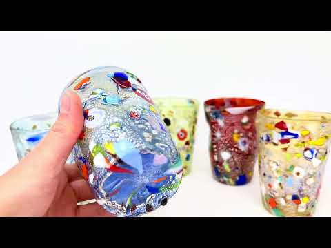 My Italian Decor - Murano Glass Alto Drinking Glasses - Made in Italy