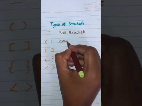 Types of Brackets #trending #brackets