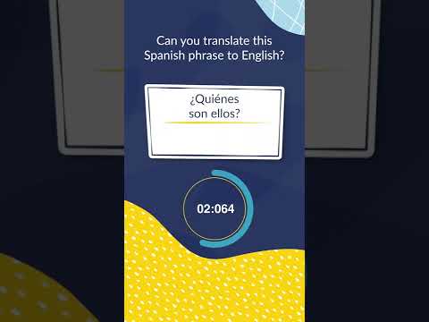 Spanish Quiz: What is "Quiénes" in English? #Short