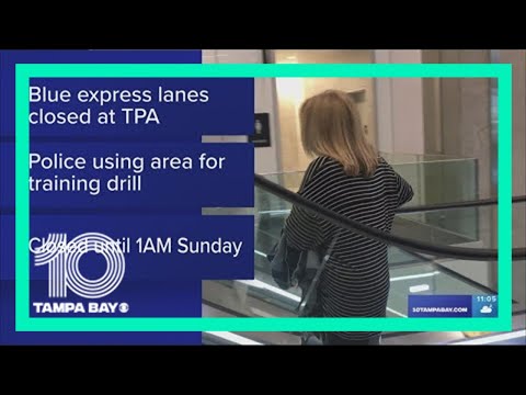 Tampa International Airport to close Blue Express area for police training exercise