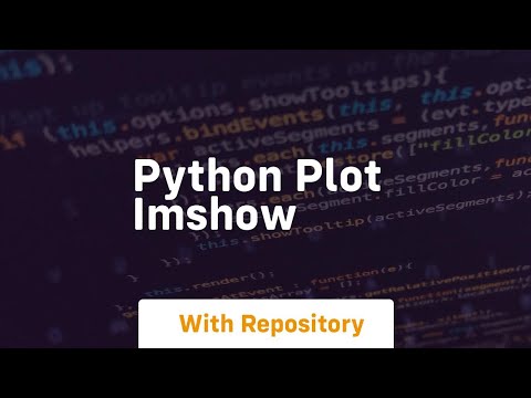 python plot imshow