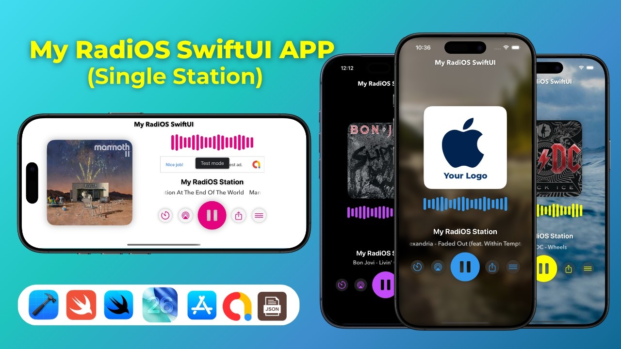 My RadiOS SwiftUI APP Template iOS - VIFI APPS