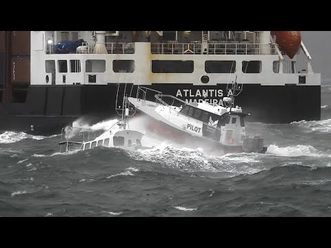 Pilot boats & ship boarding in rough weather