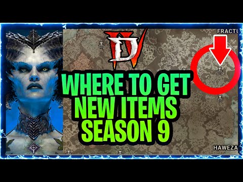 Diablo 4 Season 9 Where to get All New Unique Items : All Classes With Timestamps Season 9 Diablo IV