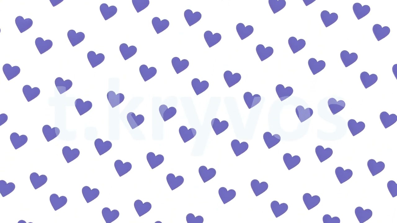 3d render animation hearts background