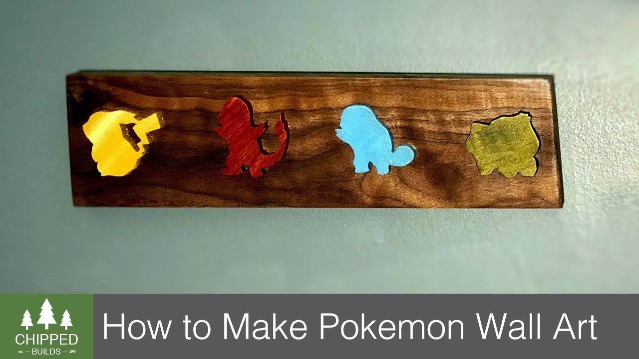 Pokemon Scroll Saw Wall Art || How To