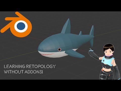 Learning Retopology Without Addons - BLENDER
