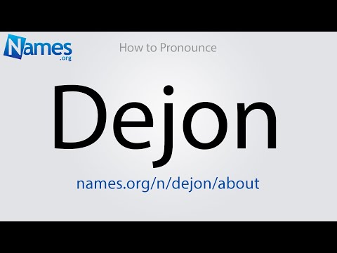 How to Pronounce Dejon