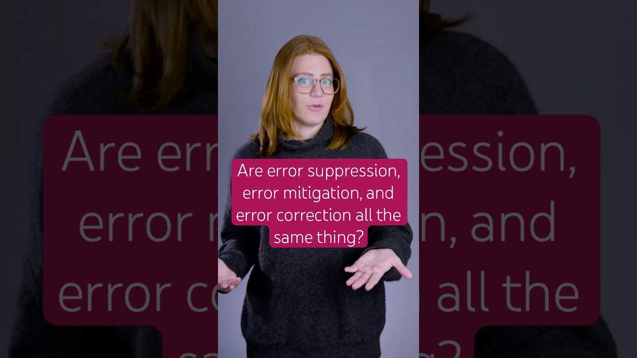 Are error suppression, error mitigation, and error correction all the same thing? #quantum #science