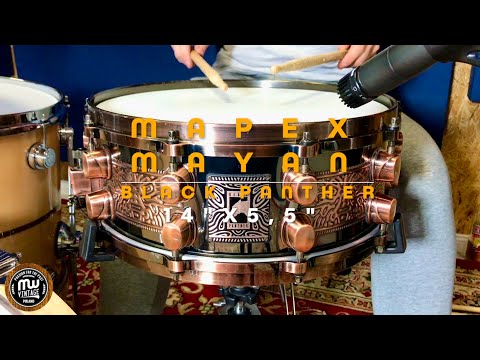 Mapex Aztec Mayan Black Panther Snare BPST455MA | Reverb