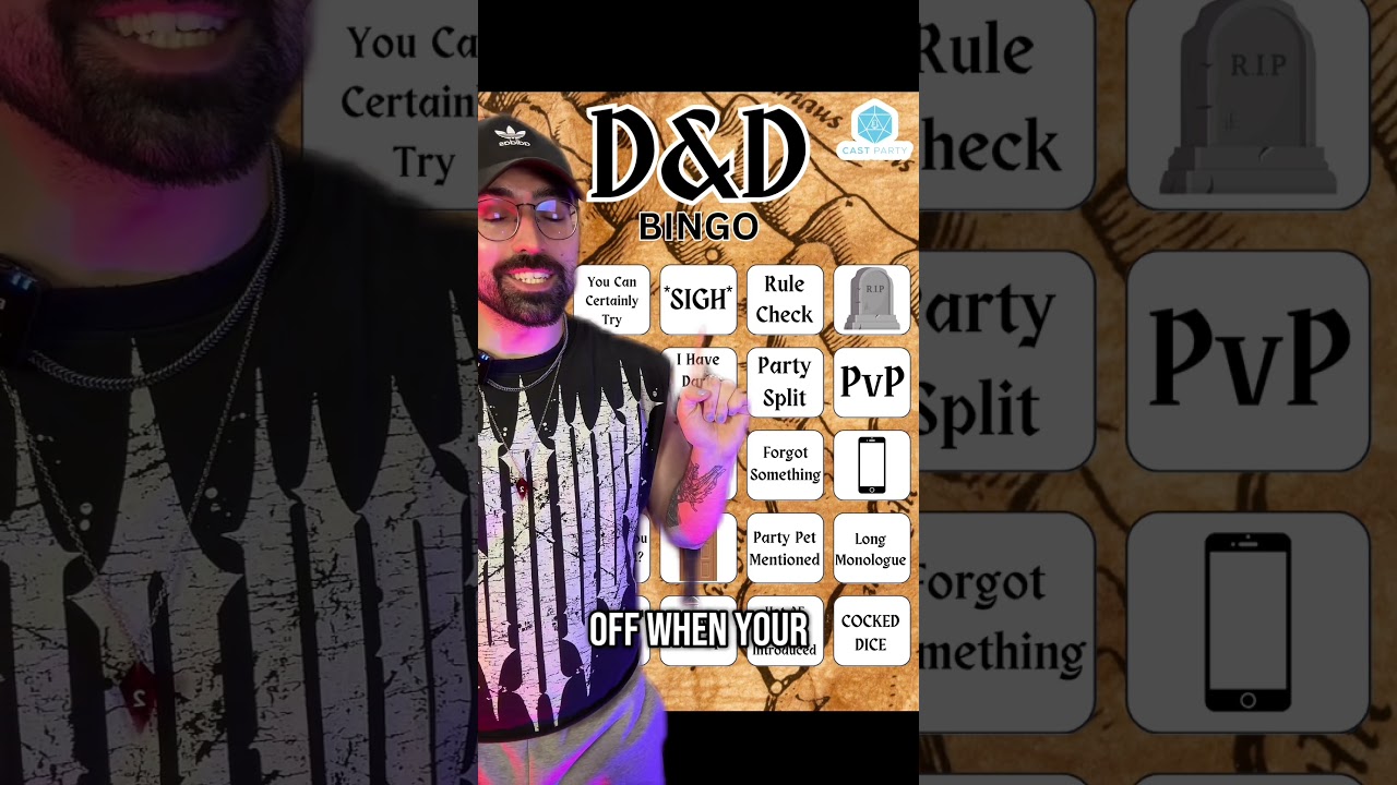 HELP YOUR PLAYER PAY ATTENTION!! With a D&D Bingo Card?! 😱