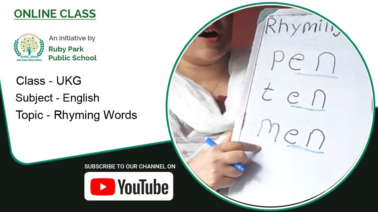UKG | Rhyming Words | Learn Phonics For Kids | Alphabet Sounds | Ruby Park Public School
