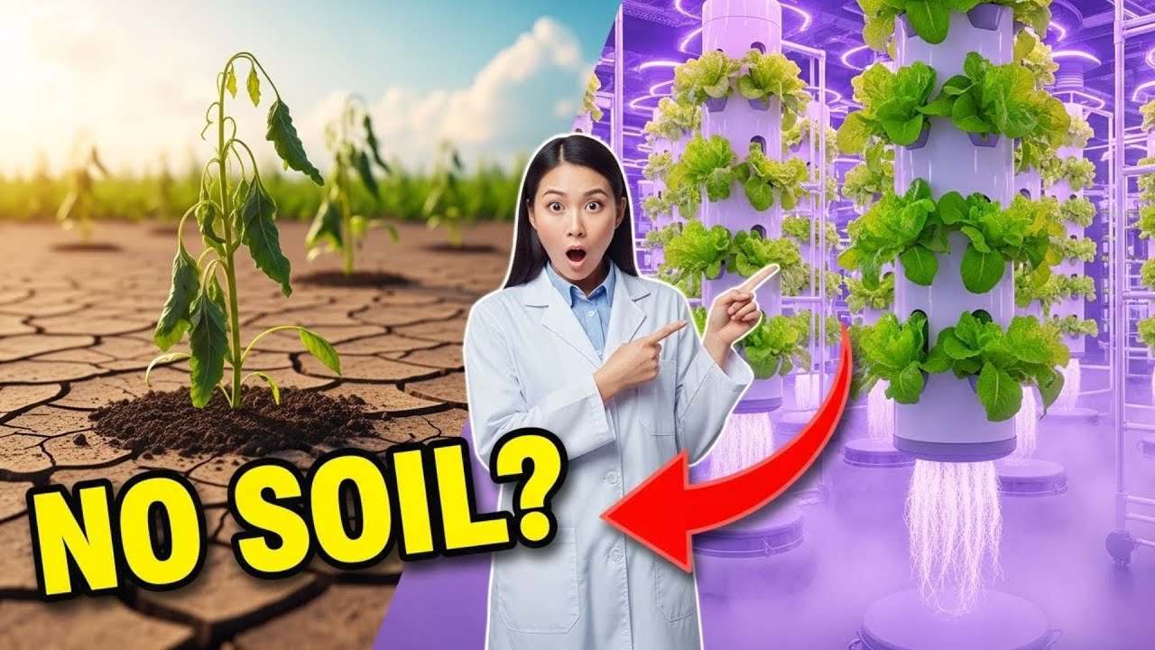Inside a High-Tech Vertical Farm: Growing Food Without Soil (Aeroponics)