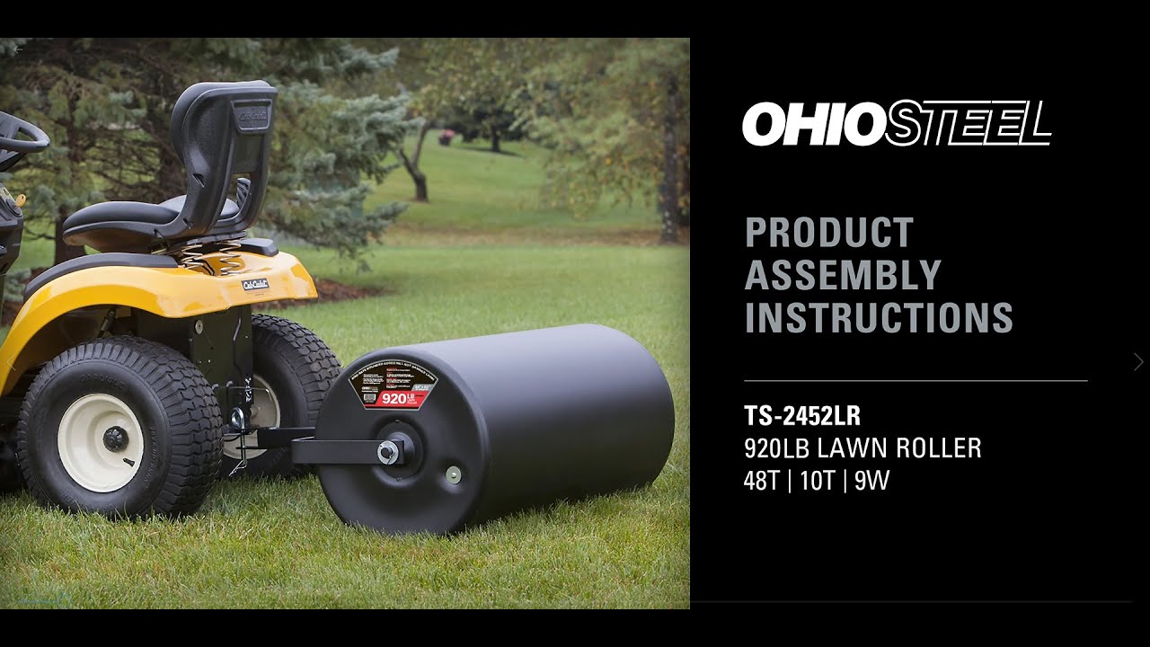 OHIO STEEL Lawn Roller Assembly Instructions