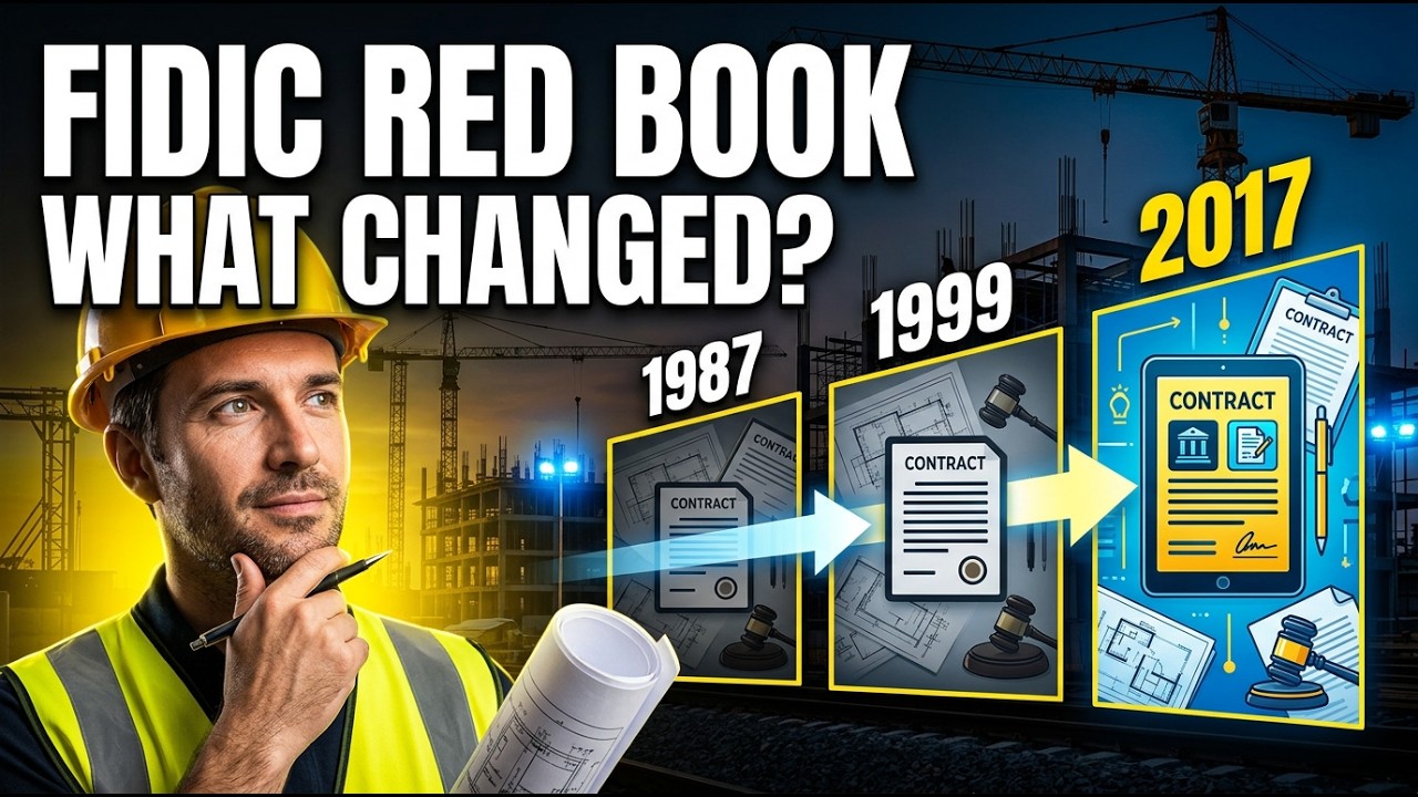 FIDIC Red Book Evolution Explained | 1987 vs 1999 vs 2017 (QS Guide)