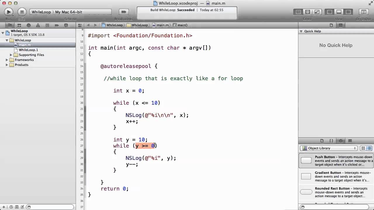 Objective C Tutorials   39   While Loop Example