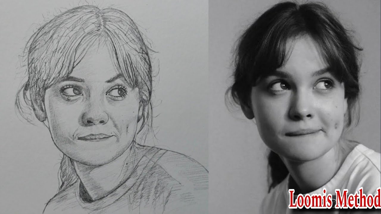 Unveiling Timeless Elegance: Mastering Portraiture with the Loomis Method ! Durga painting studio
