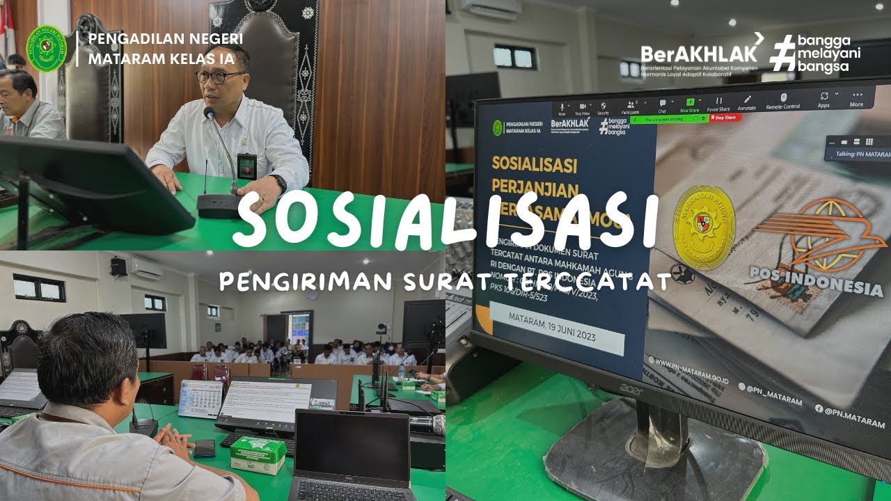 Sosialisasi Perjanjian Kerjasama (Mou) Pengiriman Surat Tercatat