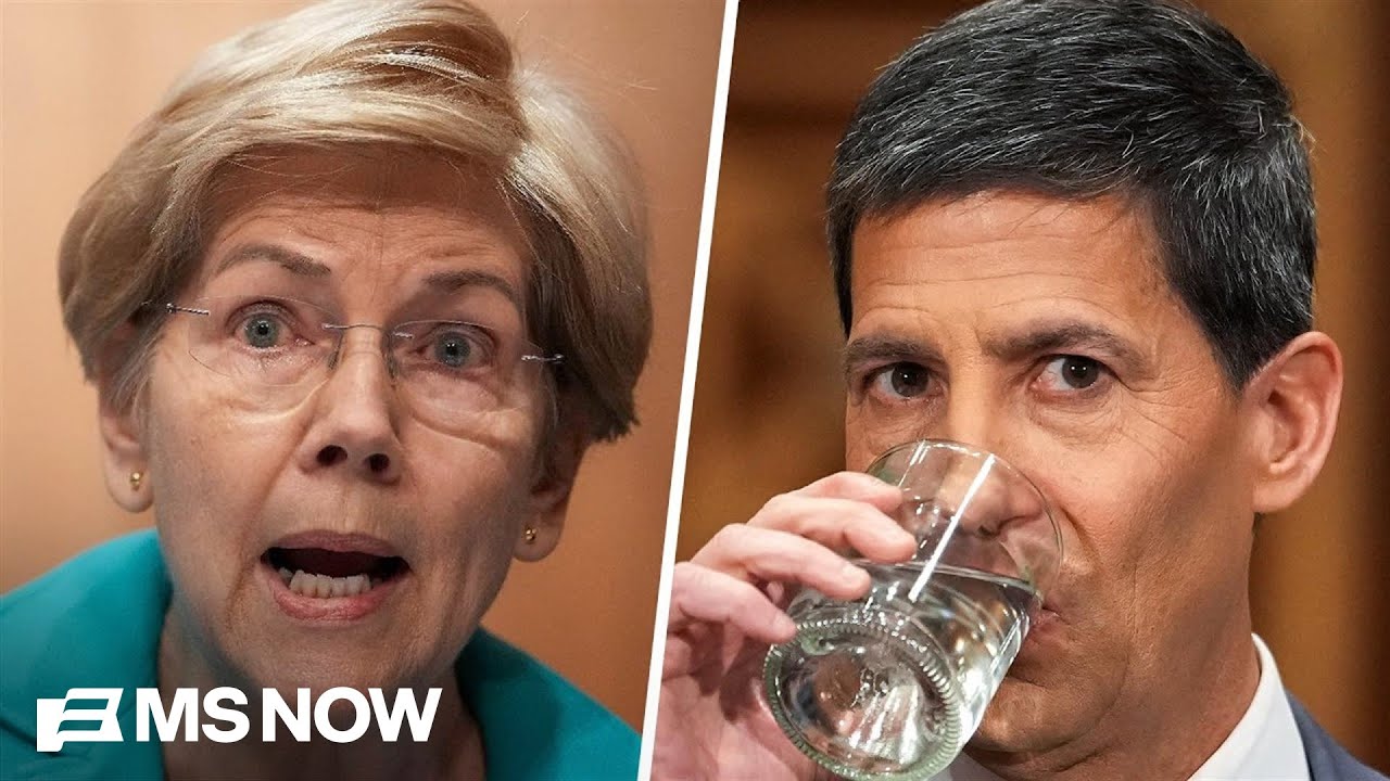 Warren questions Warsh on his finances and potential Epstein connections