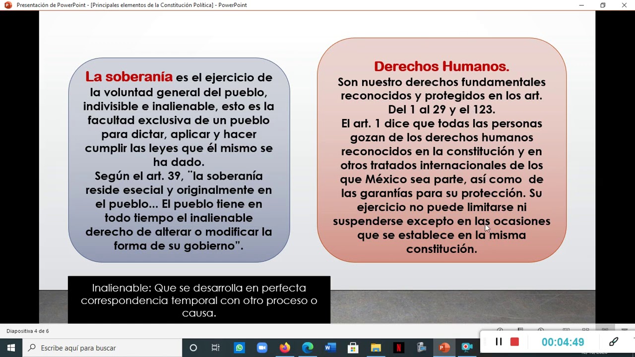 Elementos de la Constitución
