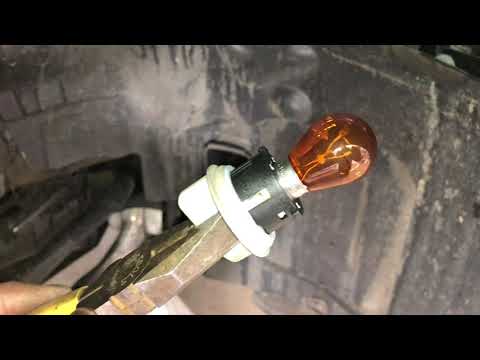 How to change BMW F30 Front Indicator blinker globe Bulb. F31 F32 F34 also F10 similar