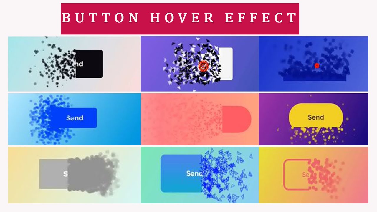 Buttons With Awesome Click Effects Using Only HTML & CSS