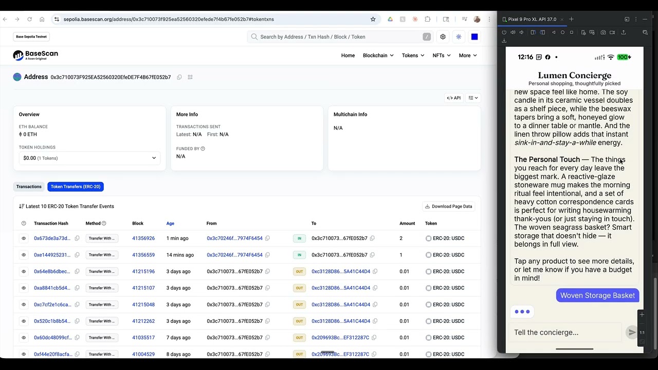 Watch an AI agent pay and settle on-chain — Compose, StrongBox, x402, live in MetaMask
