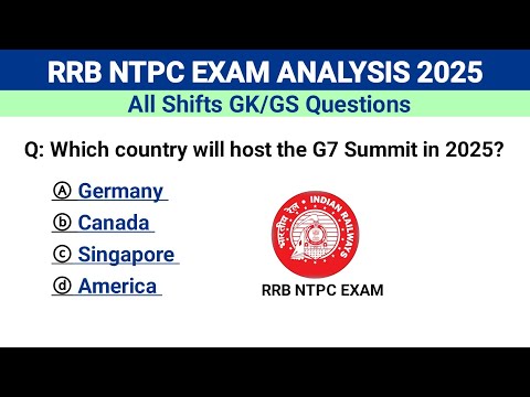 RRB NTPC Exam Analysis 2025 | RRB NTPC all shifts Questions | Railway NTPC previous year paper