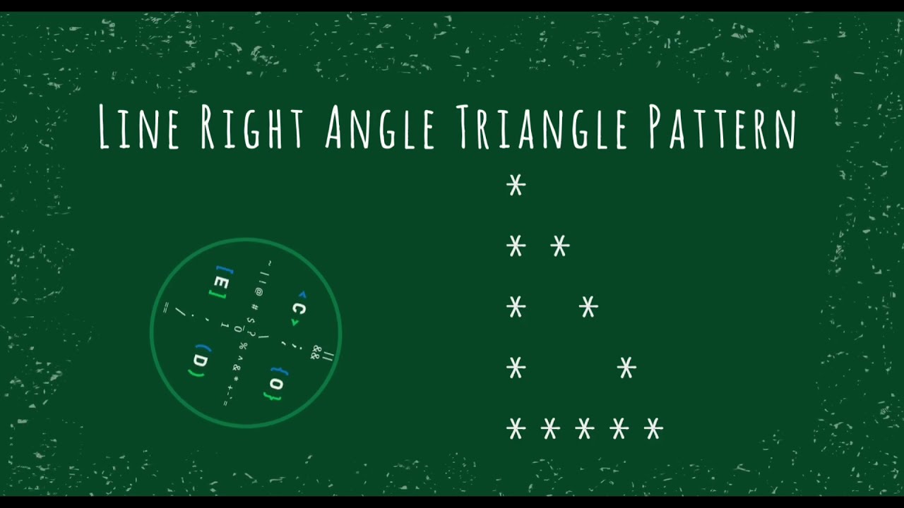 50 Line-Hollow RightAngle Triangle Pattern without any pre-defined method using while loop in Python