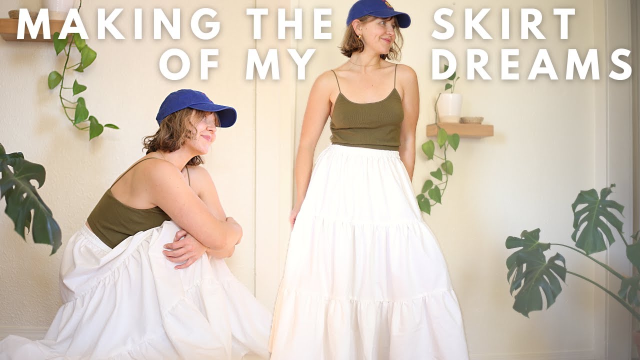 tiered maxi skirt tutorial (+ thrift haul!)