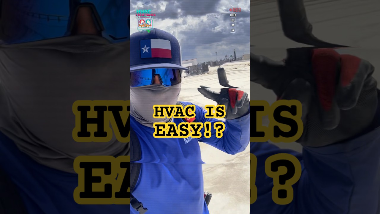 Is HVAC easy? 🤔 Day in the life of a commercial HVAC Apprentice Technician #hvactech #hvac #easy