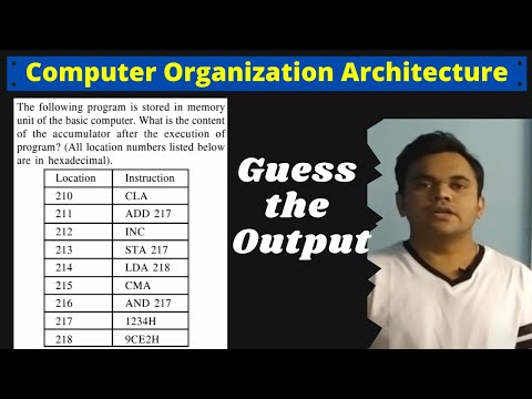 COA#35 | Assembly language program | Find the output | COA in Hindi ...