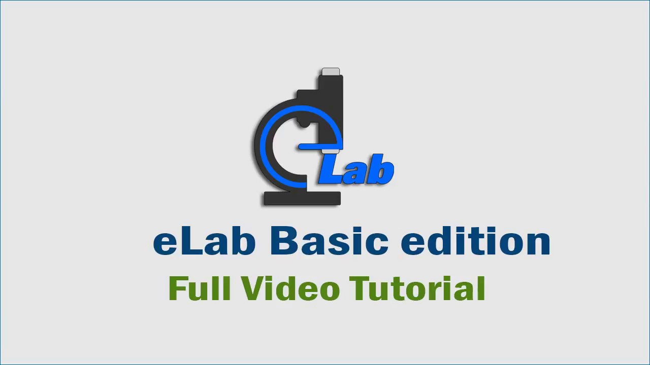 eLab basic full demo Tutorial