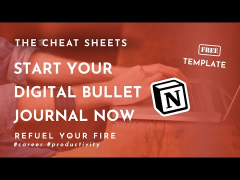Notion Bullet Journal Free Template | The Cheat Sheets | Lauren Kress